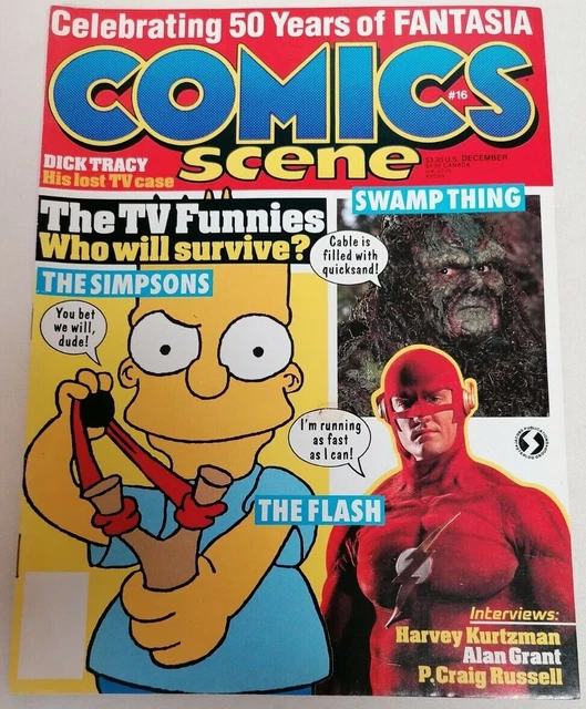 MAGAZINE - COMICS Scene Dec #16 The Simpsons The Flash Swamp Thing ...