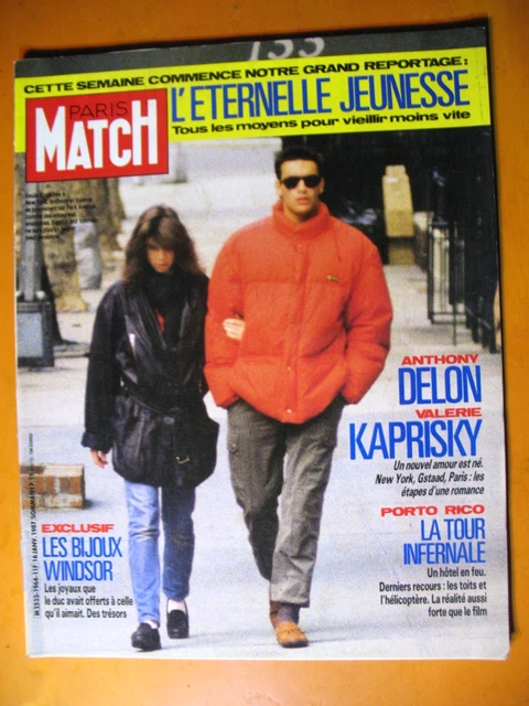 PARIS MATCH N° 1964 du 16/01/1987- Anthony Delon et Valérie Kaprisky ...