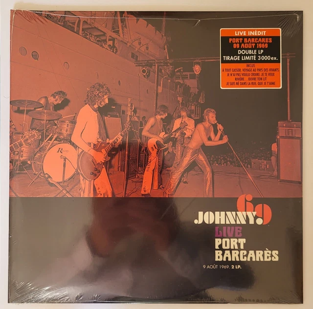JOHNNY HALLYDAY - Live Port Barcarès 9 Août 1969 – Double LP 33T NEUF ...