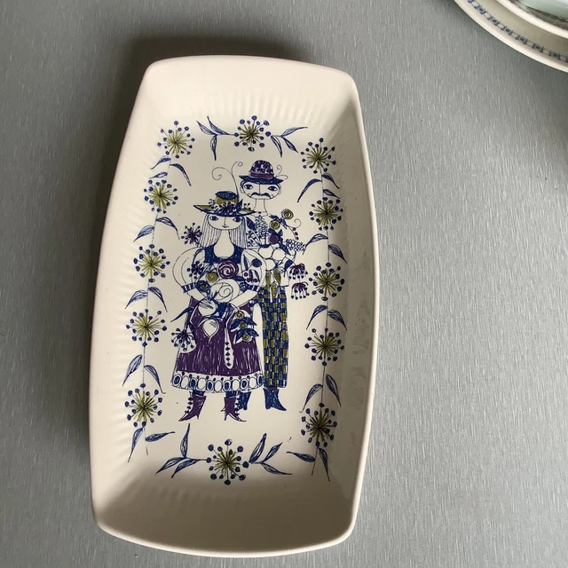 TURI DESIGN “LOTTE” Hand Painted Figgjo Flint Norway Small Serving Dish ...