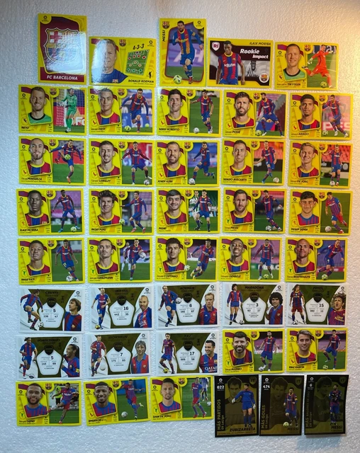 PANINI SPAIN LA Liga Este 2021-2022 - Barcelona complete team set - 41 ...