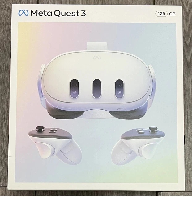 SEALED META QUEST 3 128Gb All-In-One Mixed Reality Headset - Brand New £389.89 - PicClick UK