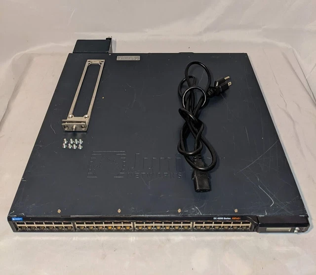JUNIPER EX4200-48PX GIGABIT POE+ 48-PORT POE Switch 48POE+W/ 1 PSU 930W ...