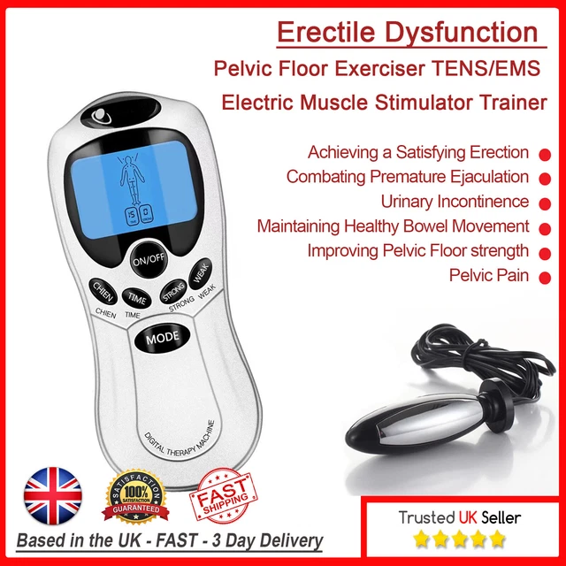 ERECTILE DYSFUNCTION PELVIC Floor Exerciser TENS/EMS Electric Muscle ...
