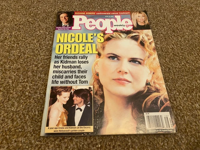 PEOPLE MAGAZINE 16/4/2001 Nicole Kidman. Suzanne Somers. Benicio Del ...