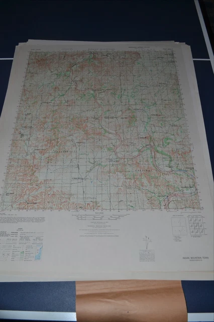 1940'S ARMY TOPO map Indian Mount Texas Sheet 5943 III £19.79 - PicClick UK