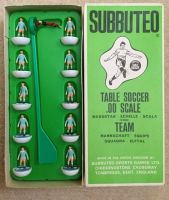MANCHESTER CITY ,PARIS Fc Subbuteo Heavyweight Team Ref 191 Boxed (1978 ...