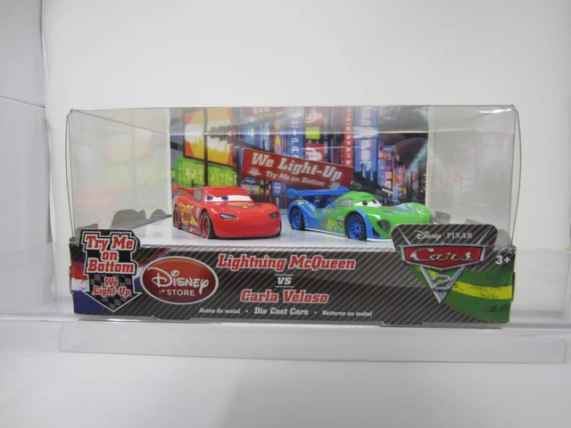 DISNEY STORE PIXAR Cars 1:43 Lightning McQueen vs. Carla Veloso Diecast ...