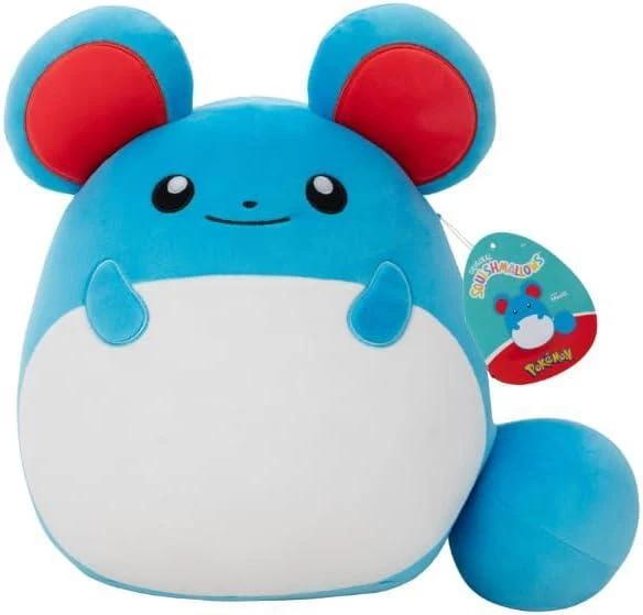 POKEMON SQUISHMALLOWS PLUSH Soft Cute Toy 25cm / 10" Marill Squishy ...
