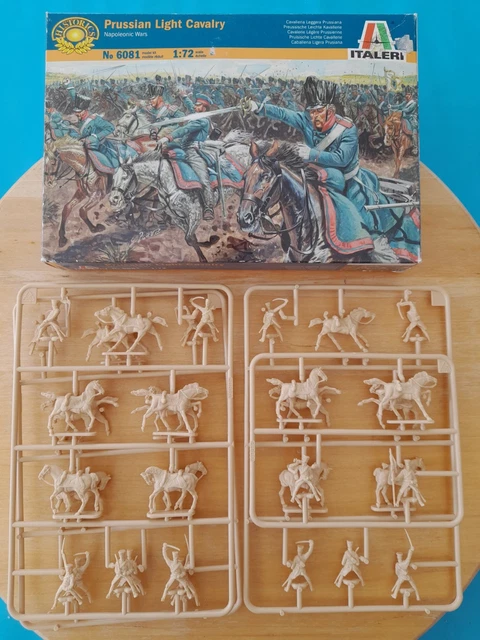 ITALERI 1/72 PRUSSIAN LIGHT CAVALRY Napoleonic Waterloo figures Set ...