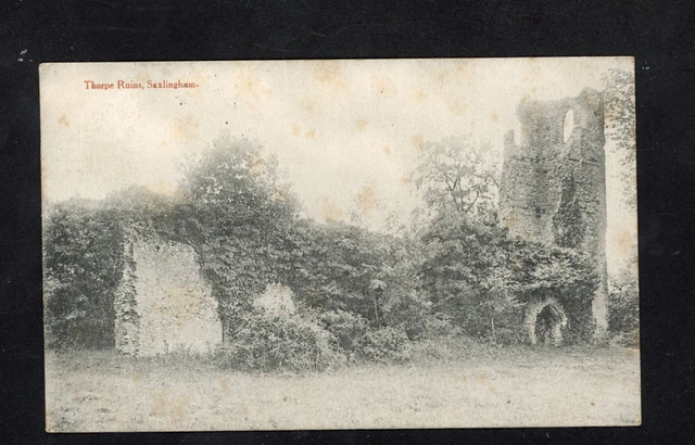 PC SAXLINGHAM Thorpe Church Ruins Norfolk Posted 1907 #2067 EUR 4,66 ...