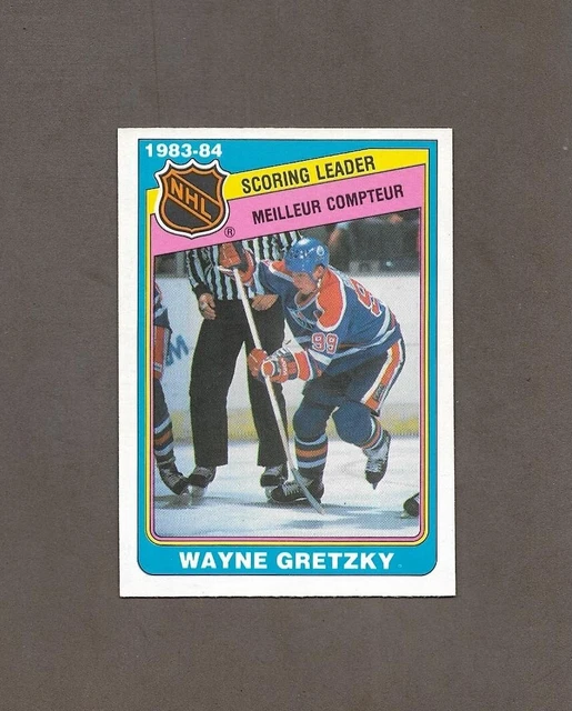 1984-85 OPC WAYNE Gretzky LEAGUE Scoring LDR O Pee Chee High Grade Hockey Card $8.59 - PicClick CA