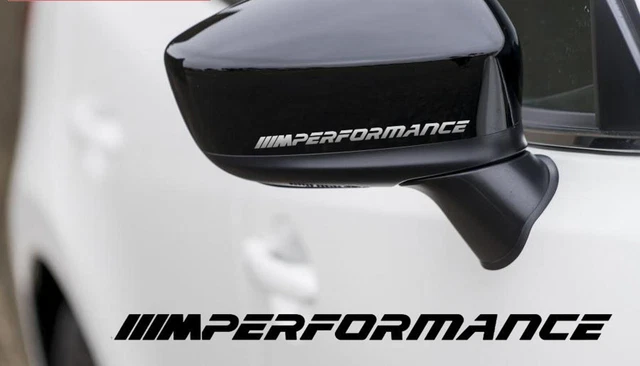 BMW M PERFORMANCE vinyl symbol mirror decals stickers graphics x2 EUR 6 ...