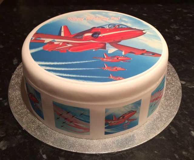 RED ARROWS PRE-CUT Edible Icing Cake Topper or Ribbon 02 £5.45 ...