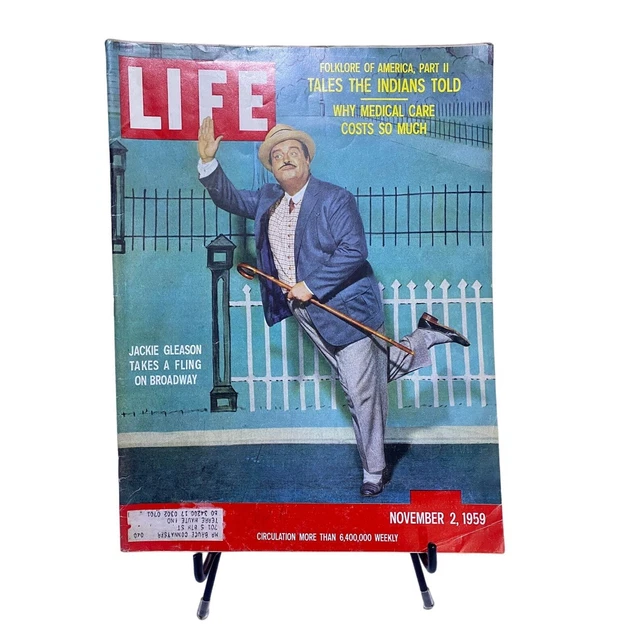 LIFE MAGAZINE NOVEMBER 2 1959 Jackie Gleason Takes a Fling on Broadway ...