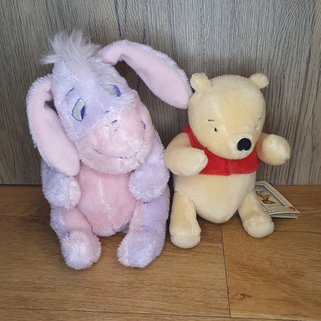 CLASSIC WINNIE THE Pooh Soft Toy Plush With Tags And Eeyore Disney ...