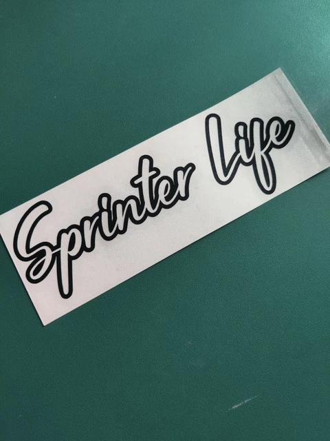 SPRINTER LIFE STYLE #2 Mercedes logo - Car/Van/Camper/Bike/Laptop Decal ...