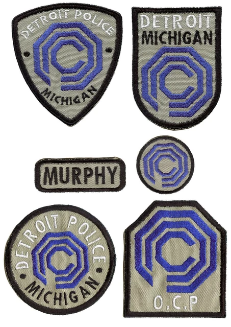 ROBOCOP OCP 6 Patch Set #1 - Sci-Fi Detroit Omni Consumer Products ...
