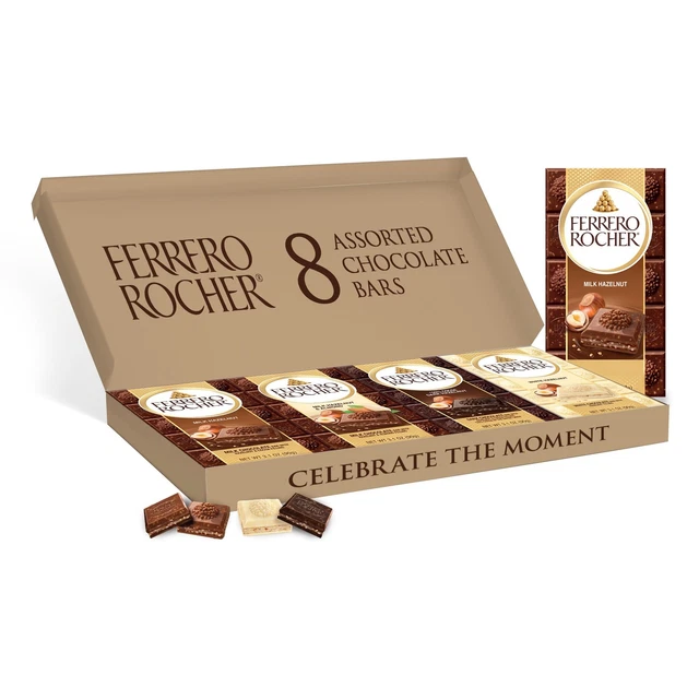 CHOCOLATE BARS VARIETY Pack 8 Count Individually Wrapped 3.1 oz Each £ ...