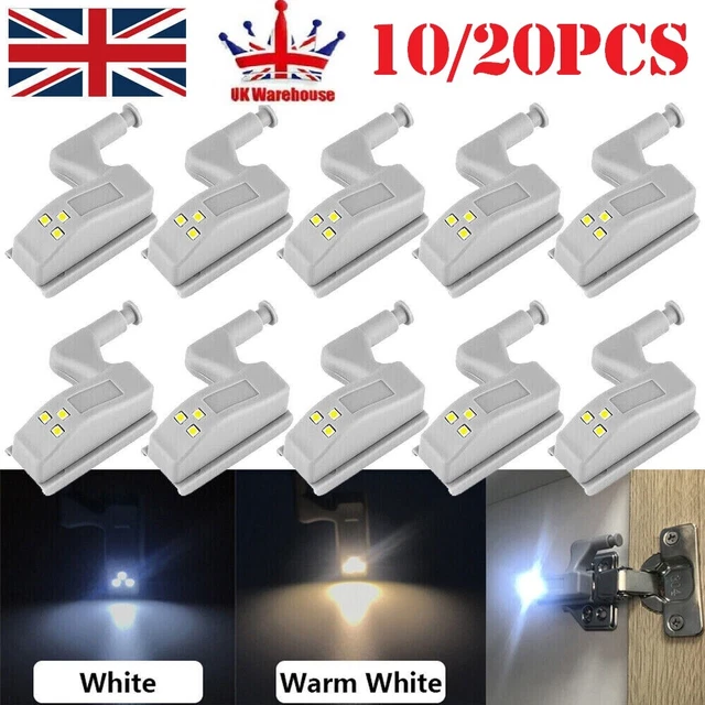 LED SENSOR LIGHT Kitchen Cabinet Hinge Cupboard Closet Door Wardrobe Light £7.89 - PicClick UK