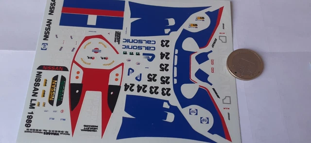 DECALCOMANIE DECALS 1/43 nissan lm 1989 le mans pour récup les pub ou leschanger EUR 5,35 ...