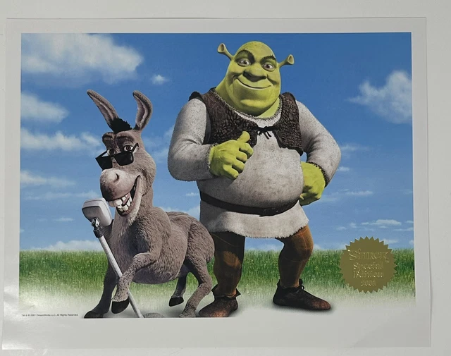 SHREK SPECIAL EDITION Lithograph Print 2001 DreamWorks With COA Mint ...