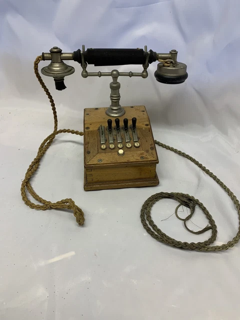 ORIGINAL VINTAGE BRITISH phone possibly from 1920’s. “Press Hand Piece ...