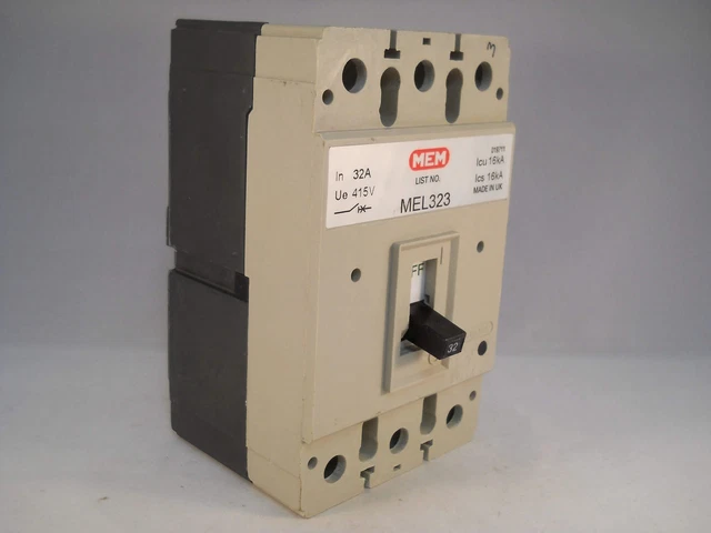 MEM MCCB 32 Amp Triple Pole 32A 3 Phase Bill TLE323 Memshield 2 MEL323 ...