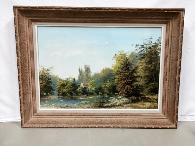 BEAU TABLEAU ANCIEN / Huile sur Toile signée PETERS EUR 89,00 - PicClick FR