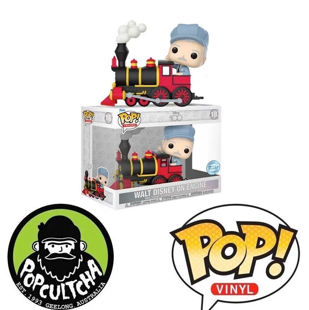 DISNEY 100TH - Walt Disney on Engine Pop! Trains Vinyl Figure "New" $33 ...
