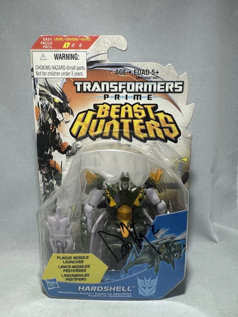 TRANSFORMERS HARDSHELL PRIME Beast Hunters signé par David Kaye MOC EUR ...