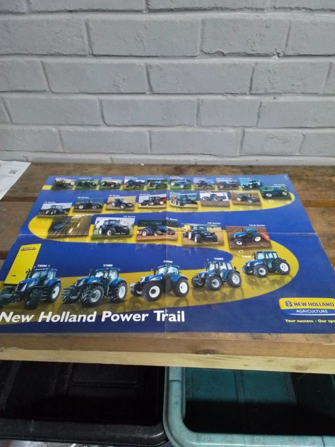 VINTAGE FORDSON FORD New Holland Through The Years Tractor Poster ...