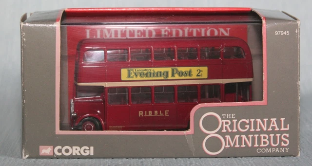 CORGI ORIGINAL OMNIBUS 1:76 Scale 97945 Leyland Pd2/12 Bus Ribble Boxed ...