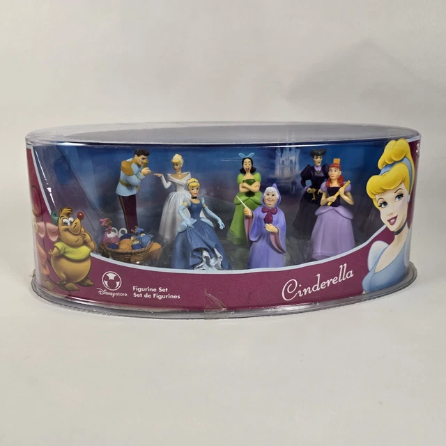 CINDERELLA FIGURINE FIGURE Set Disney Store Princess Boxed Collection ...