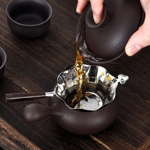 OCTAGONAL LOTUS LEAF Cloud Tea Strainer Alloy Tea Filter Tea Sieve Tea ...