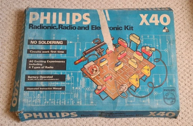VINTAGE 1970S PHILIPS Radionic X40 radio and electronic construction ...