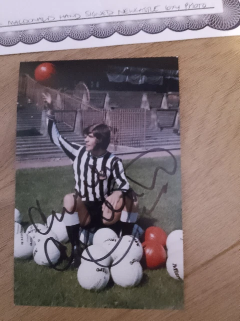 SIGNED NEWCASTLE LEGEND Malcolm Macdonald Very Rare With Coa £14.99 ...