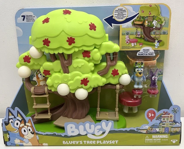 BLUEY’S TREEHOUSE PLAY-SET Bluey & Fairy Character Figures Moose Toys ...