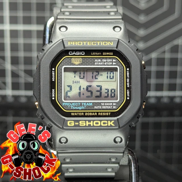 CASIO G-SHOCK DW-5000 35th Anniversary Screwback Black Square DW-5035D ...
