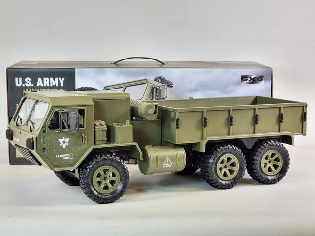RC CAR WILLYS jeep Military Truck Model Off-Road 1:12 6x6 Buggy 4WD USA ...