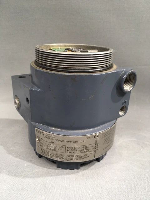 FISHER ROSEMOUNT 846 Electro-Pneumatic Transducer Pressure Valve EUR 89 ... FISHER ROSEMOUNT 846 Electro-Pneumatic Transducer Pressure Valve EUR 89 ...