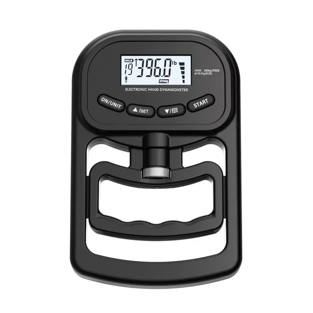 ELECTRONIC HAND DYNAMOMETER Grip Strength Tester Trainer 180kg Home Use ...