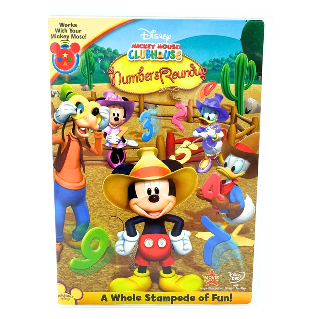MICKEY MOUSE CLUBHOUSE: Numbers Roundup (DVD) Disney Good Condition ...