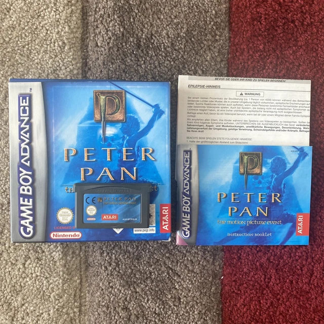 PETER PAN GAME Boy Advance Complete Boxed With Manual Nintendo Atari ...