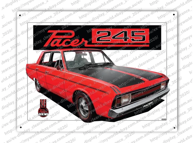 MINI TIN SIGN X1 #0347 To Suit Valiant Vg Pacer 245 Musclecar Hemi ...