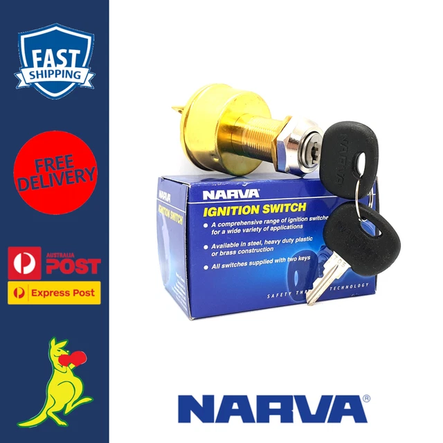 NARVA 4 POSITION Ignition Switch Marine Grade Accessories Function 2 ...