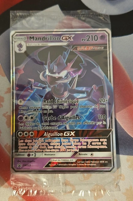 CARTE POKEMON MANDRILLON Gx Sm125 Neuf Sous Blister Etb Majestée Des ...