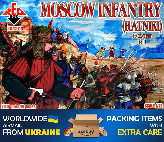 MOSCOW INFANTRY (RATNIKI). Kit maquette plastique 16 siècles échelle 1/ ...