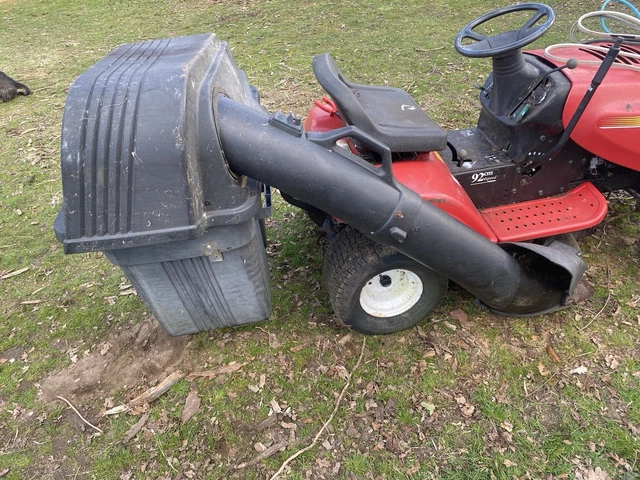 RALLY RIDE ON Mower Grass catcher chute collection system, Husqvarna £ ...
