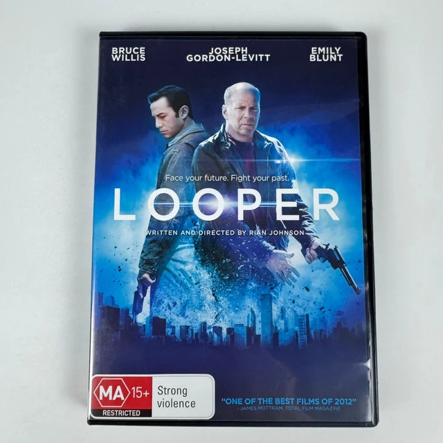 LOOPER (DVD 2012) Joseph Gordon-Levitt Bruce Willis Emily Blunt Region ...